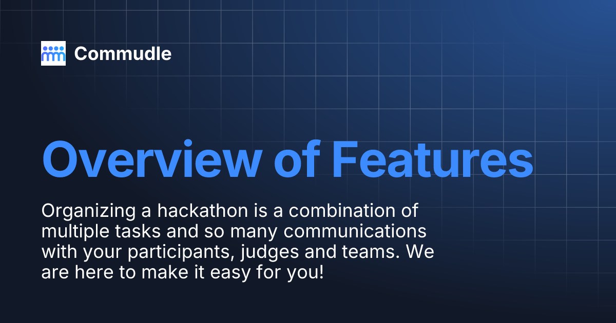 Overview of Features | Commudle